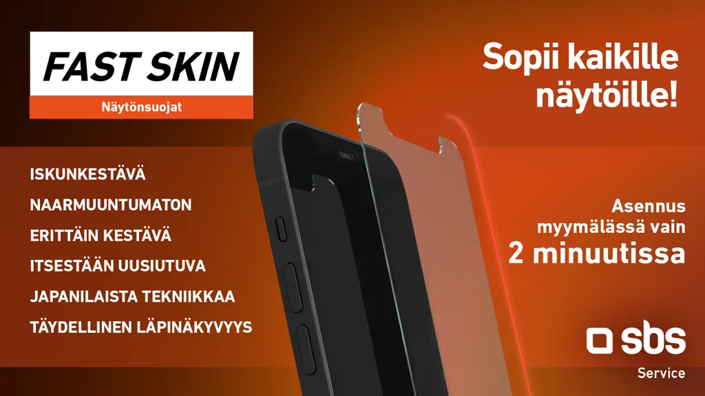 SBS Fast Skin näytönsuojat - Power.fi